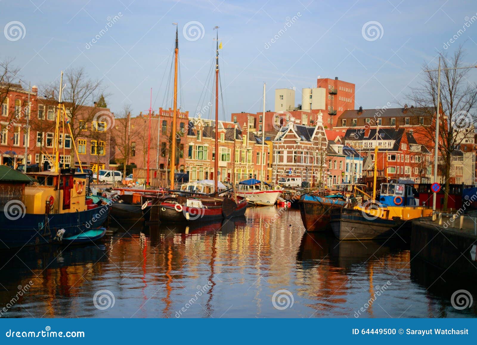Groningen city scape editorial image. Image of netherlands - 64449500