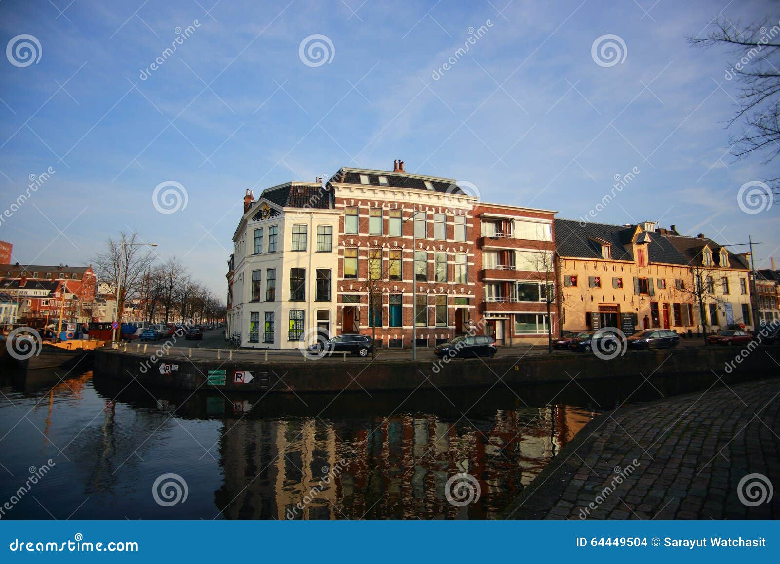 Groningen city scape editorial stock image. Image of city - 64449504