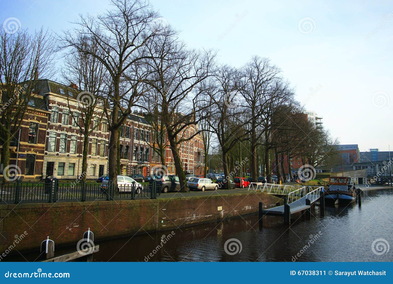 Groningen city scape editorial photo. Image of building - 67038311
