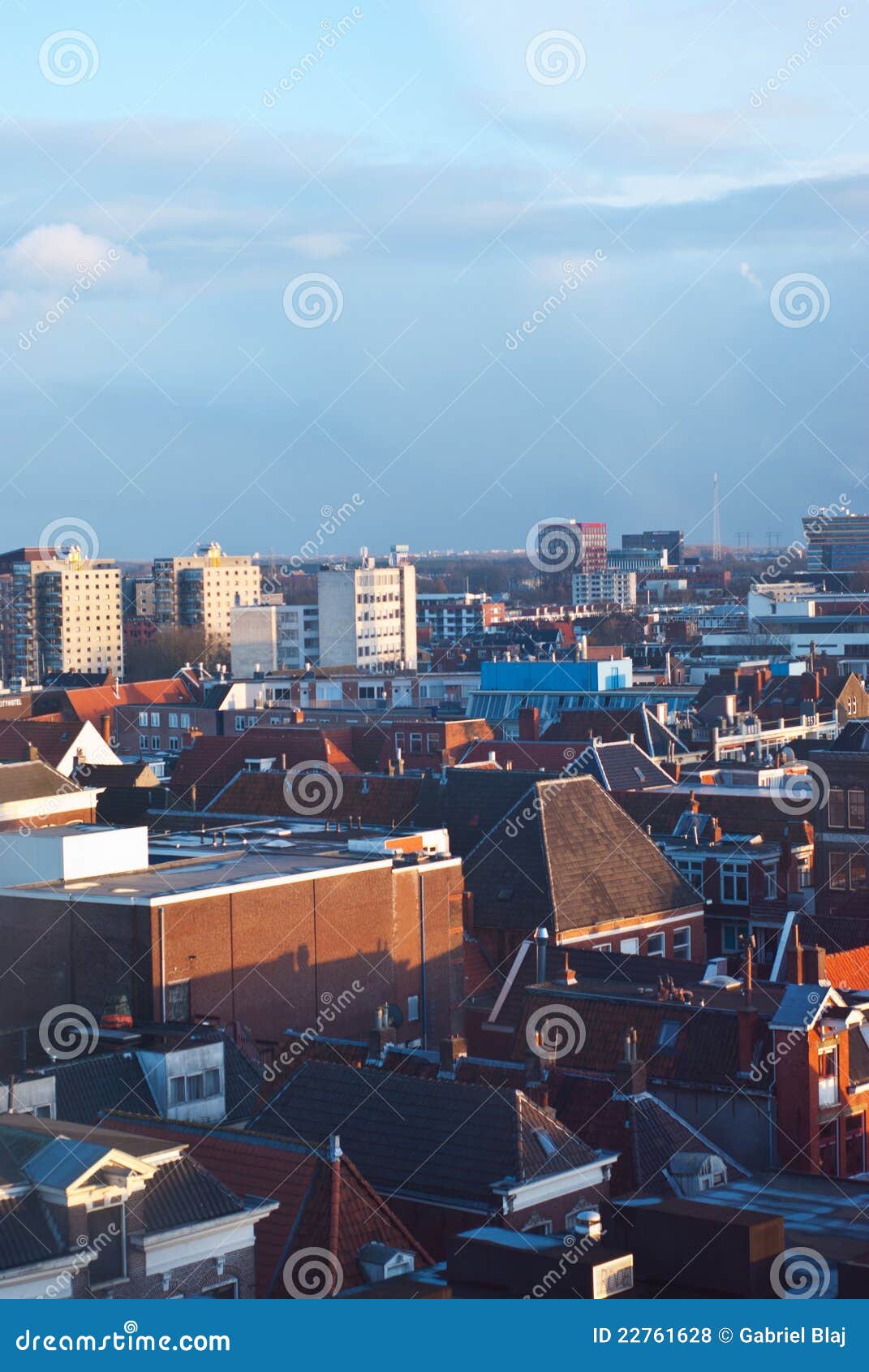 Groningen cityscape stock photo. Image of cloud, groningen - 22761628