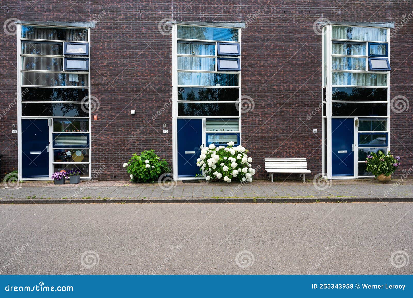 Groningen, the Netherlands, Rectangular Doors and Windows of a ...
