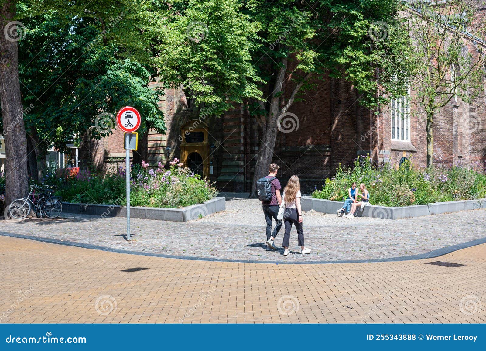 Groningen, the Netherlands, Students Walking through the Streets of Old ...