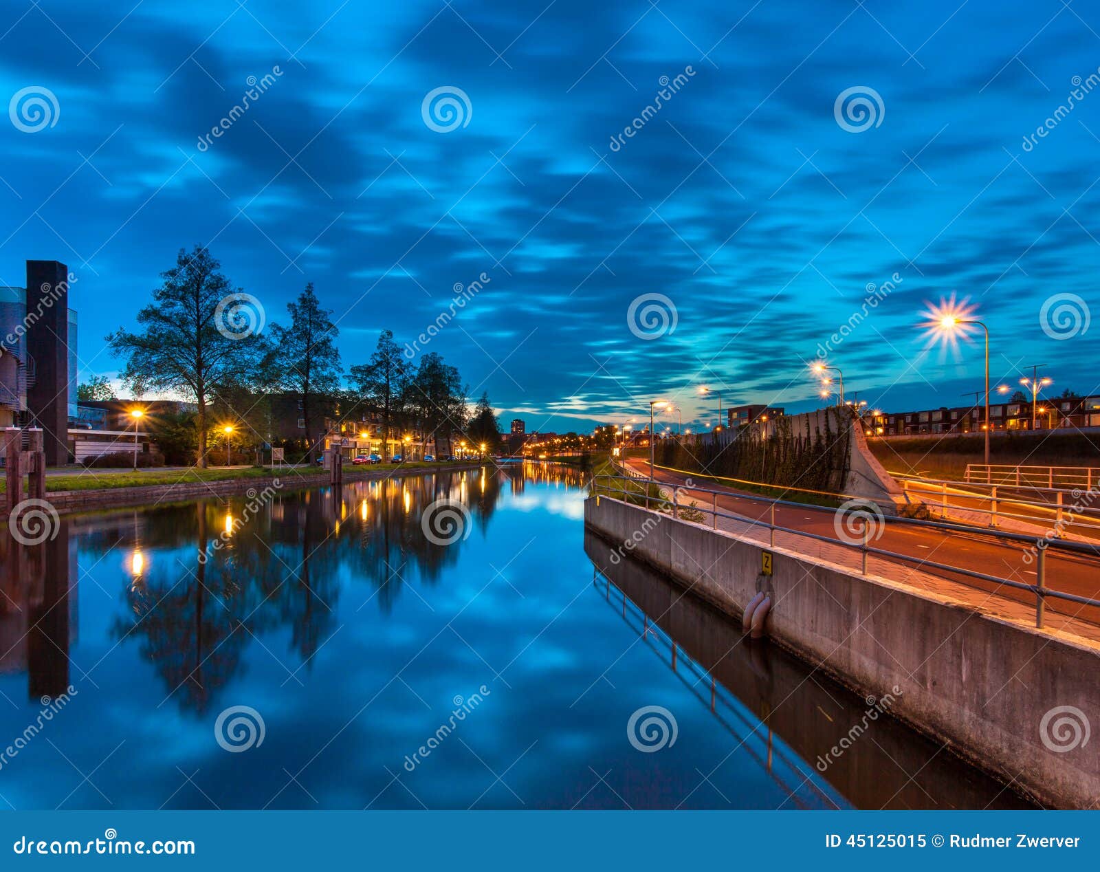 Groningen at Night, Netherlands Stock Image - Image of holland, dutch ...