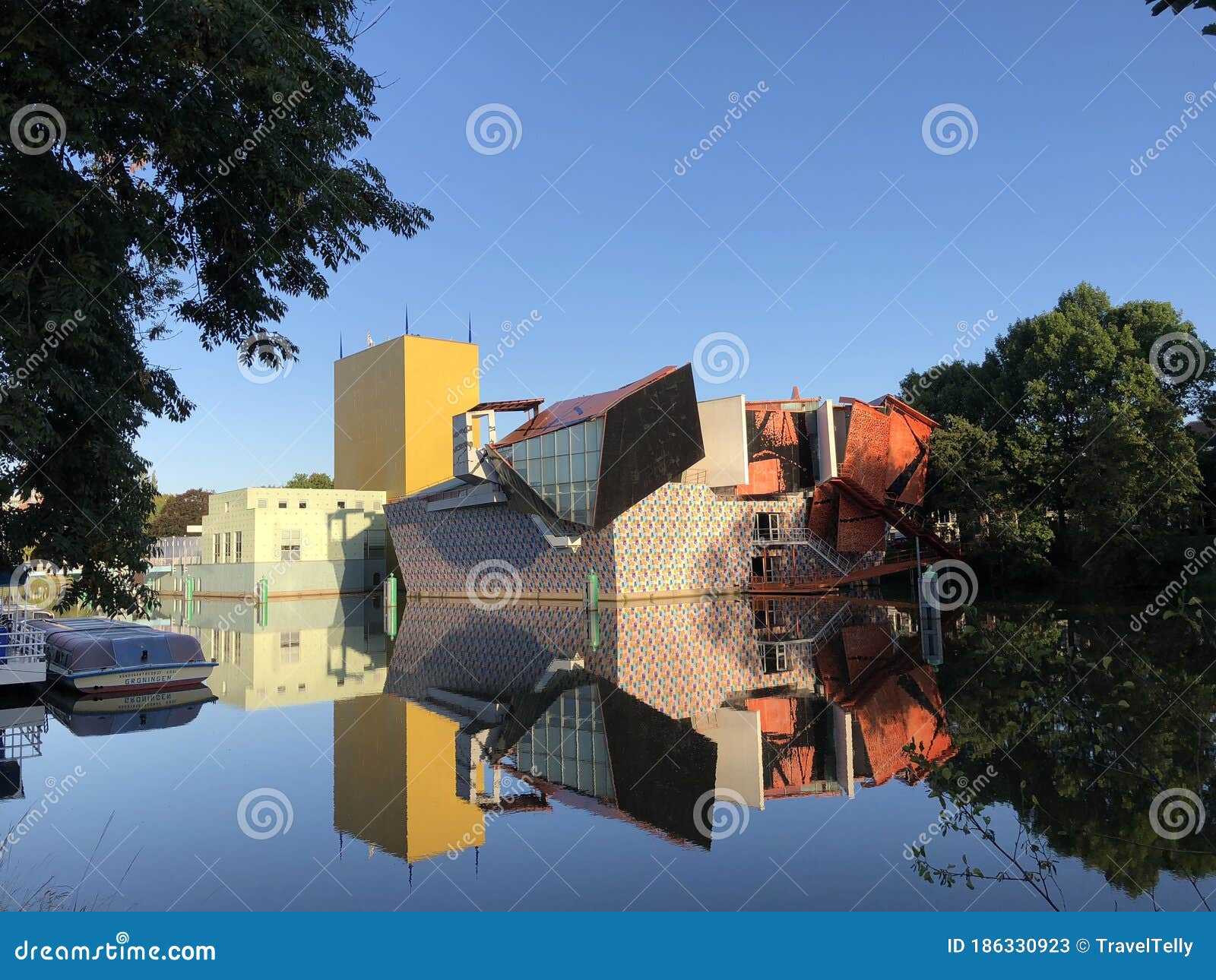 Groninger museum editorial stock photo. Image of europe - 186330923