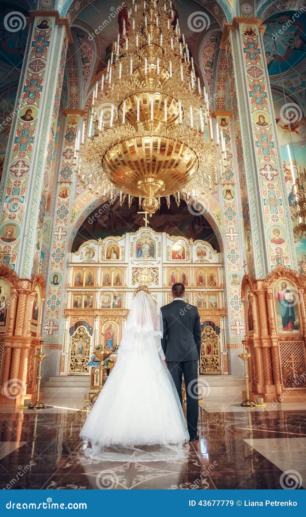 The groom and the bride stock image. Image of praying - 43677779