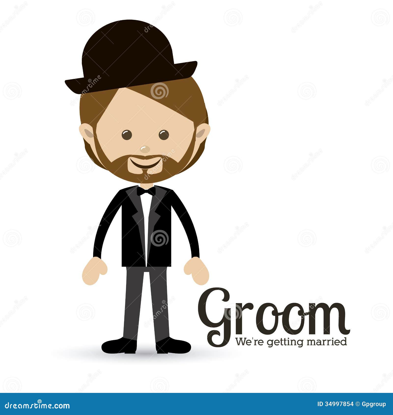 Groom Design Vector Illustration | CartoonDealer.com #34997808