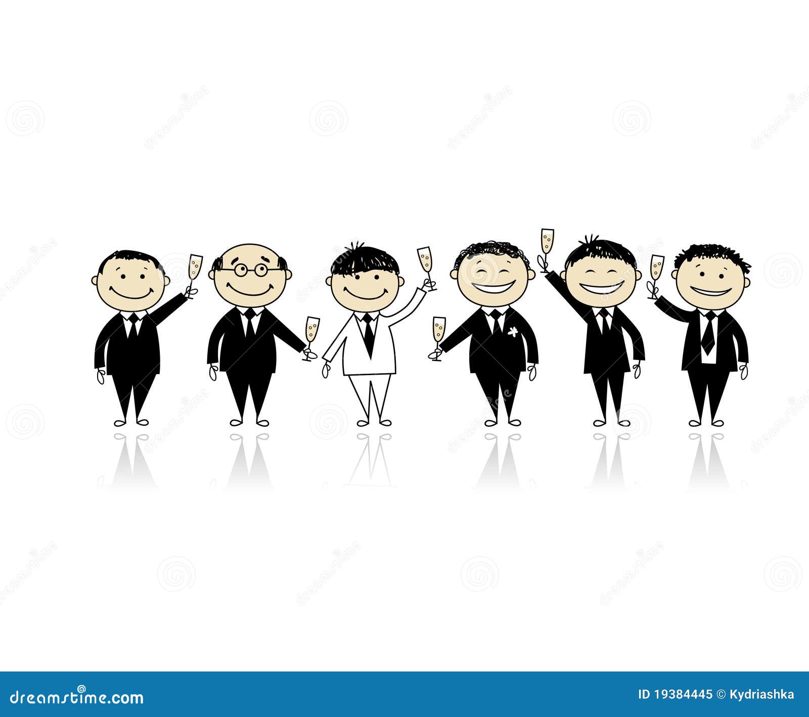 STAG PARTY Bicolor Rough Rectangular Watermarks With Corroded Textures ...