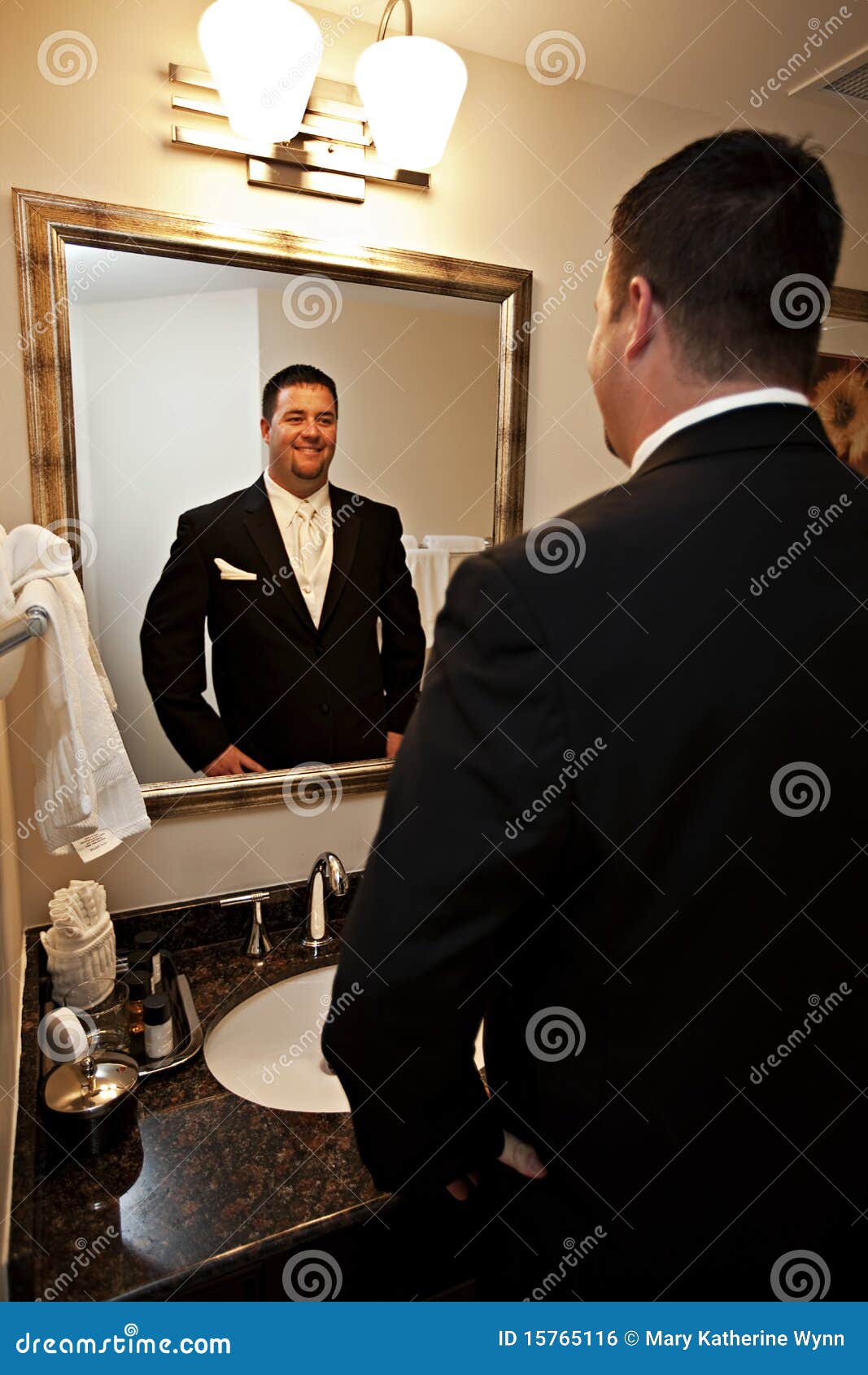 Groom getting ready stock photo. Image of love, hotel - 15765116