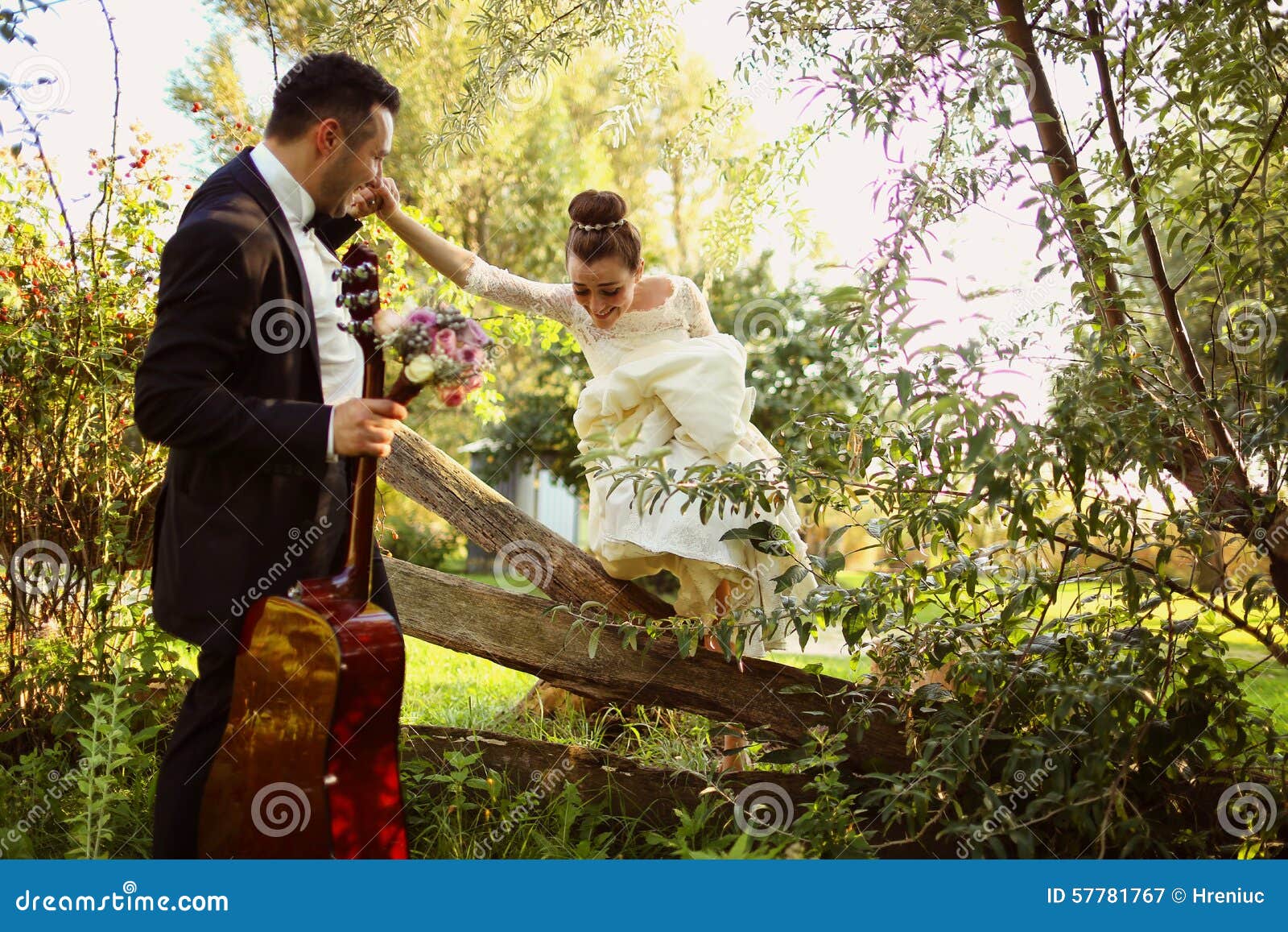 Groom holding the bride stock image. Image of enjoying - 57781767