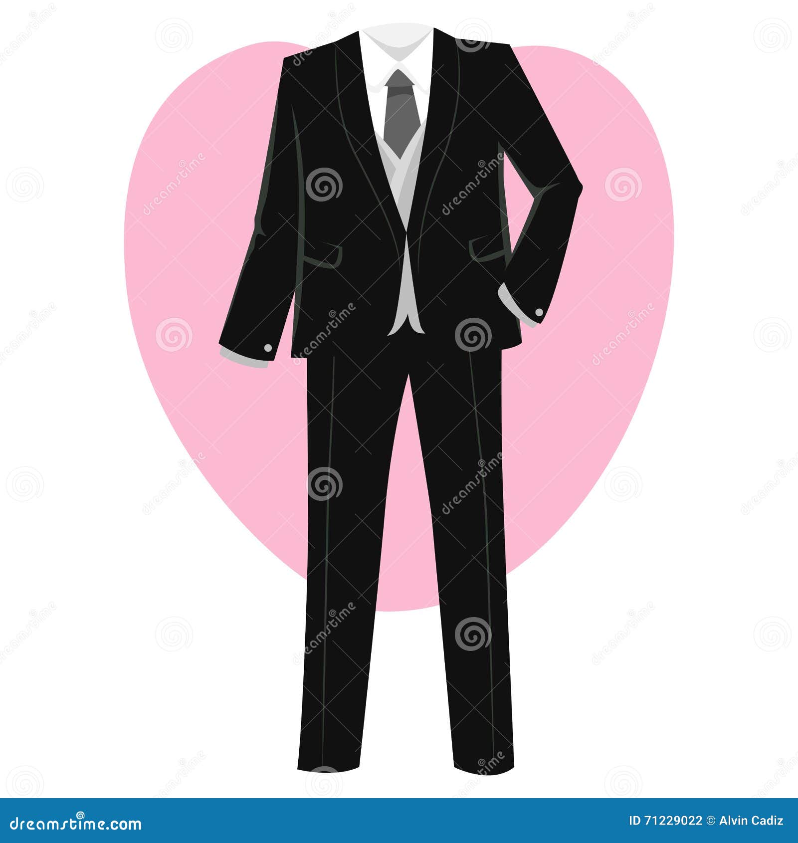 Groom Suit stock vector. Illustration of clothing, shirt - 71229022
