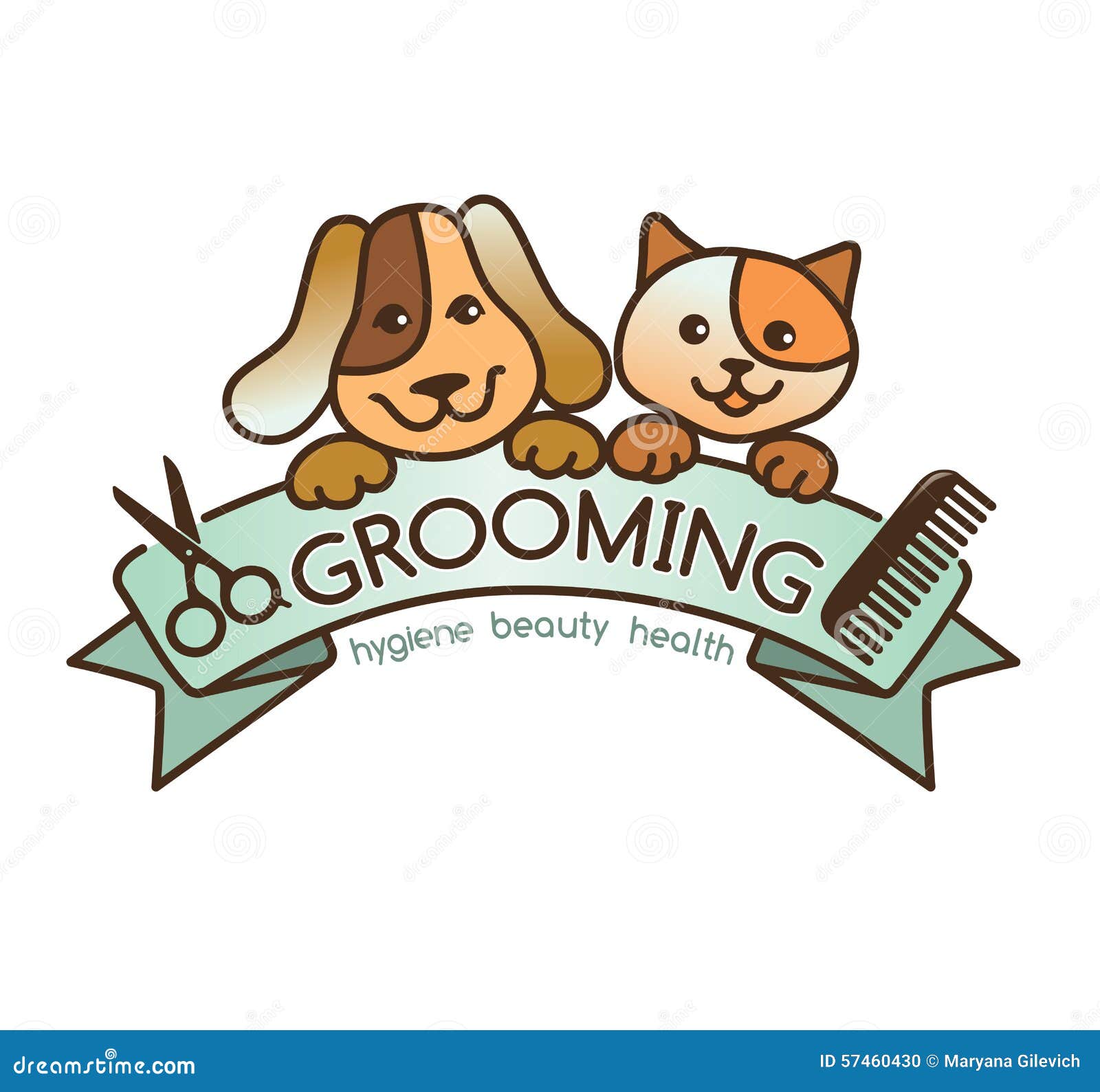 Grooming logo stock vector. Illustration of symbol, creative - 57460430