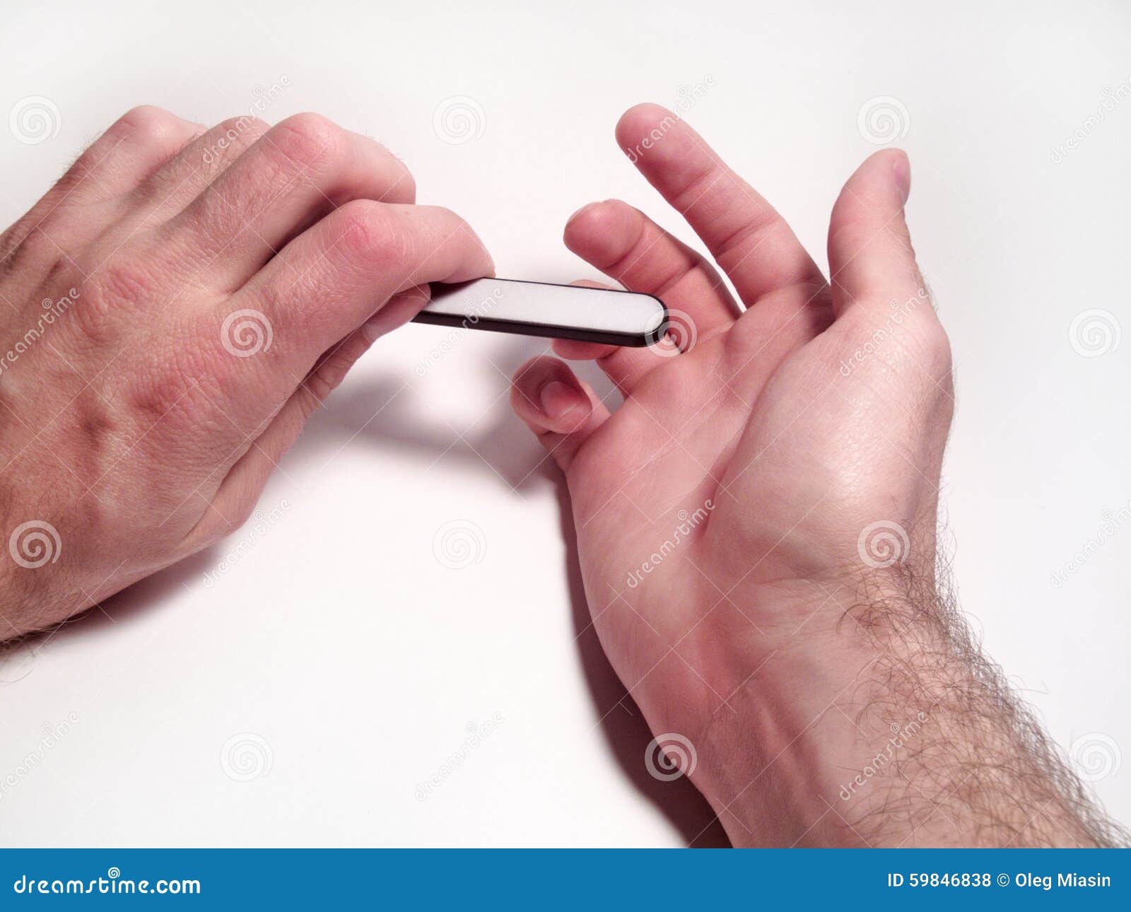 Grooming of Nails on a Man S Hand Stock Photo - Image of cosmetics ...