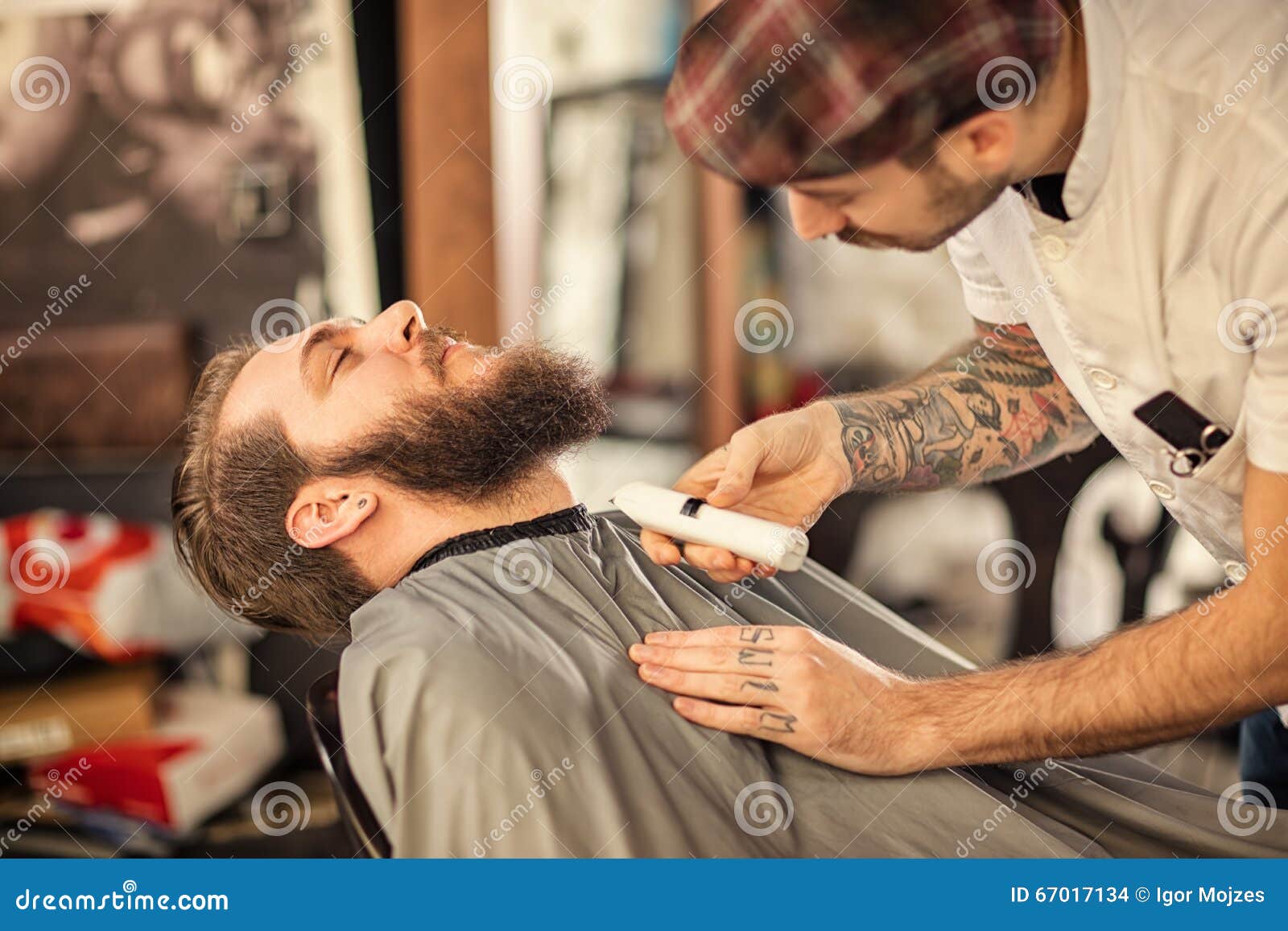 Grooming of real man stock photo. Image of mustache, apron - 67017134