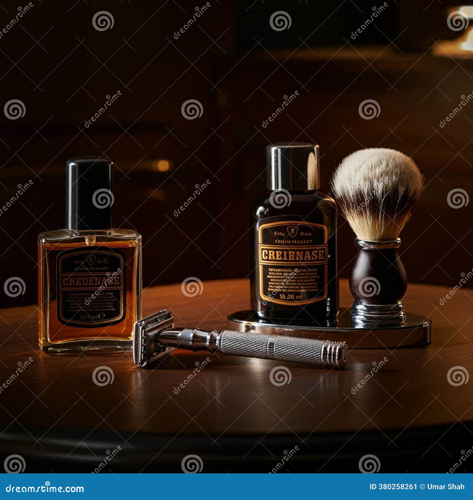 Aftershave, Cologne, Perfume Bottle Set On Dark Purple Background With ...