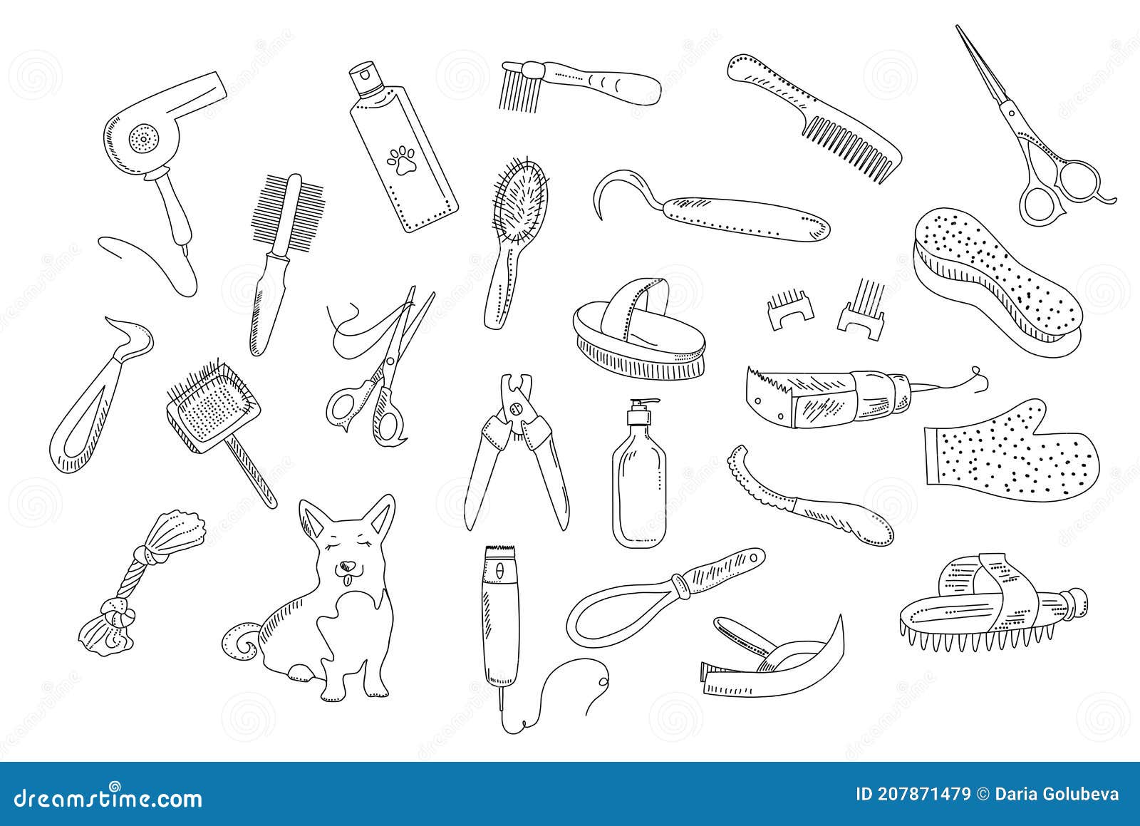 Pet Grooming Tools Set. Dog And Cat Care, Grooming, Hygiene, Health ... Pet Grooming Tools Set. Dog And Cat Care, Grooming, Hygiene, Health ...