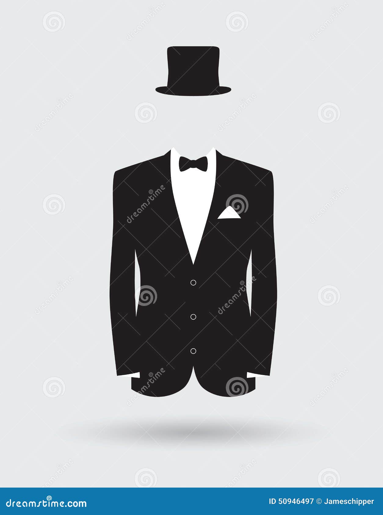 Suit Jacket Vector Template Illustration With Side View | White ...
