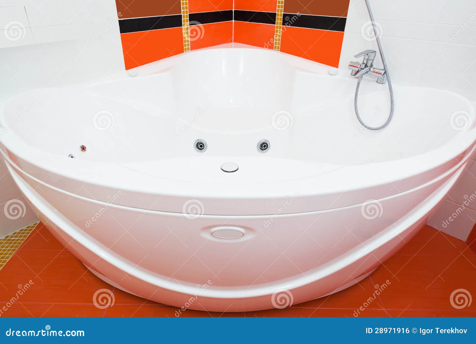 Groot bad stock foto. Image of groot, binnen, flat, zwart - 28971916