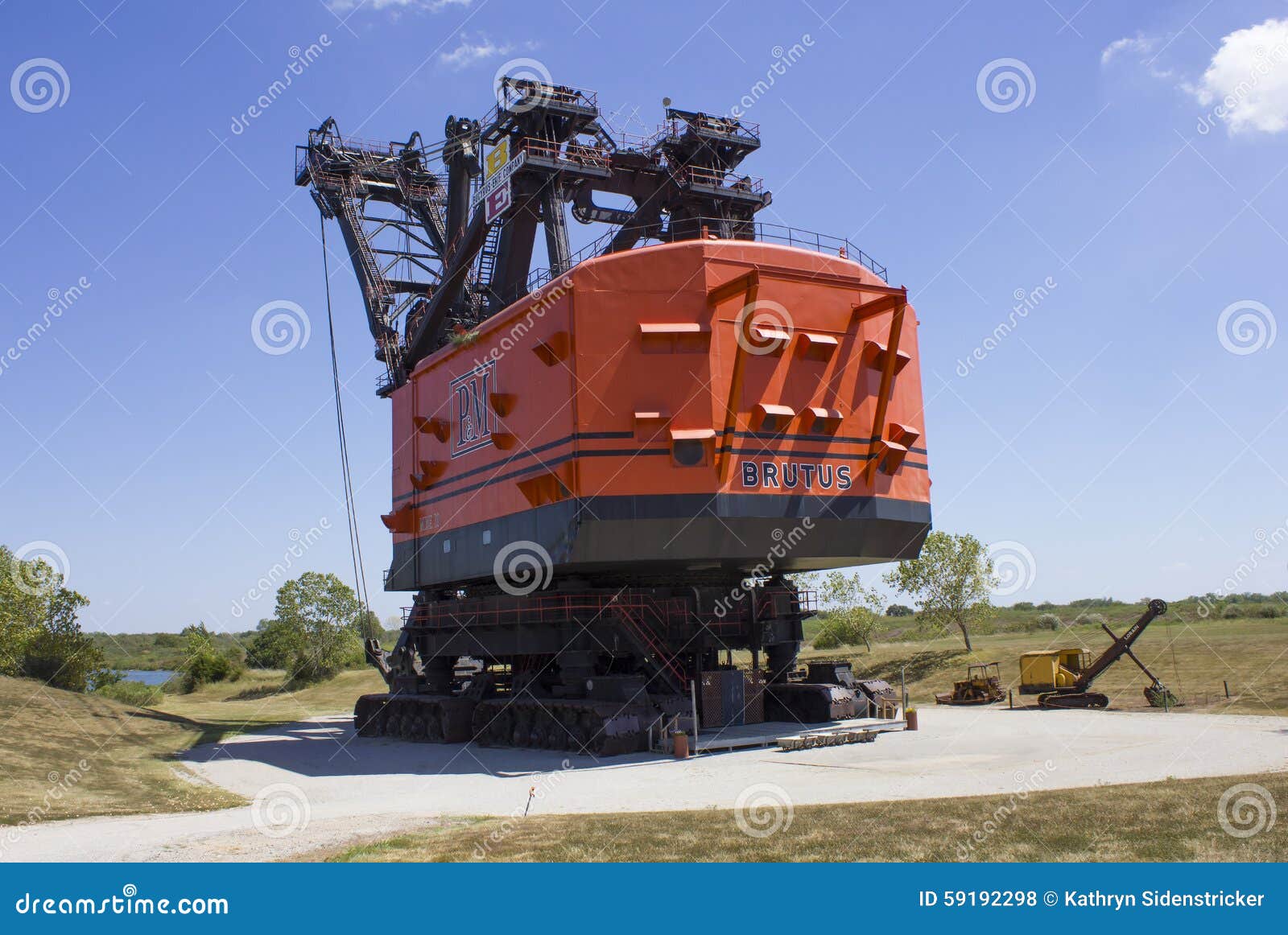 Groot Brutus Electric Coal Mining Shovel Redactionele Stock Foto ...