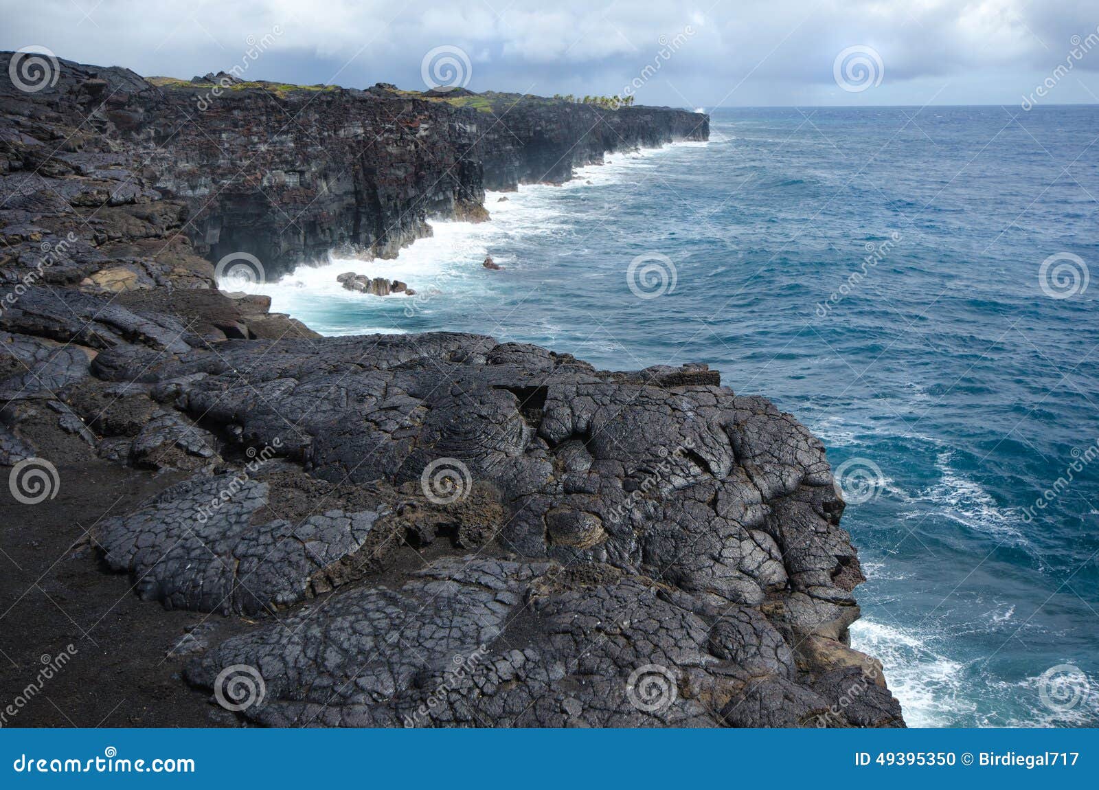 Groot Eiland, De Vulkanen Nationaal Park Van Hawaï Stock Foto - Image ...