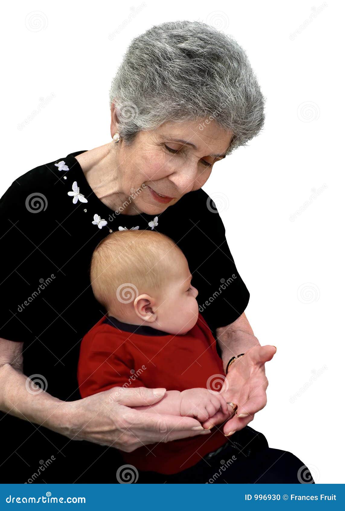 Groot-grootmoeder En Groot-kleinkind Stock Foto - Image of kleinkind ...