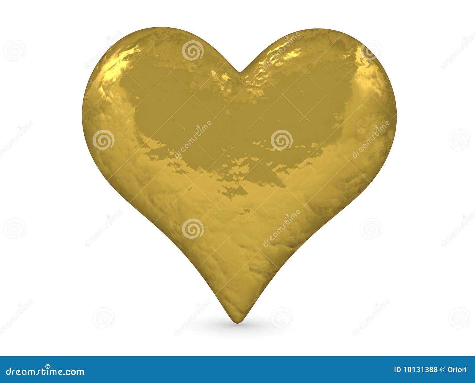 Groot hart stock illustratie. Illustration of metaal - 10131388