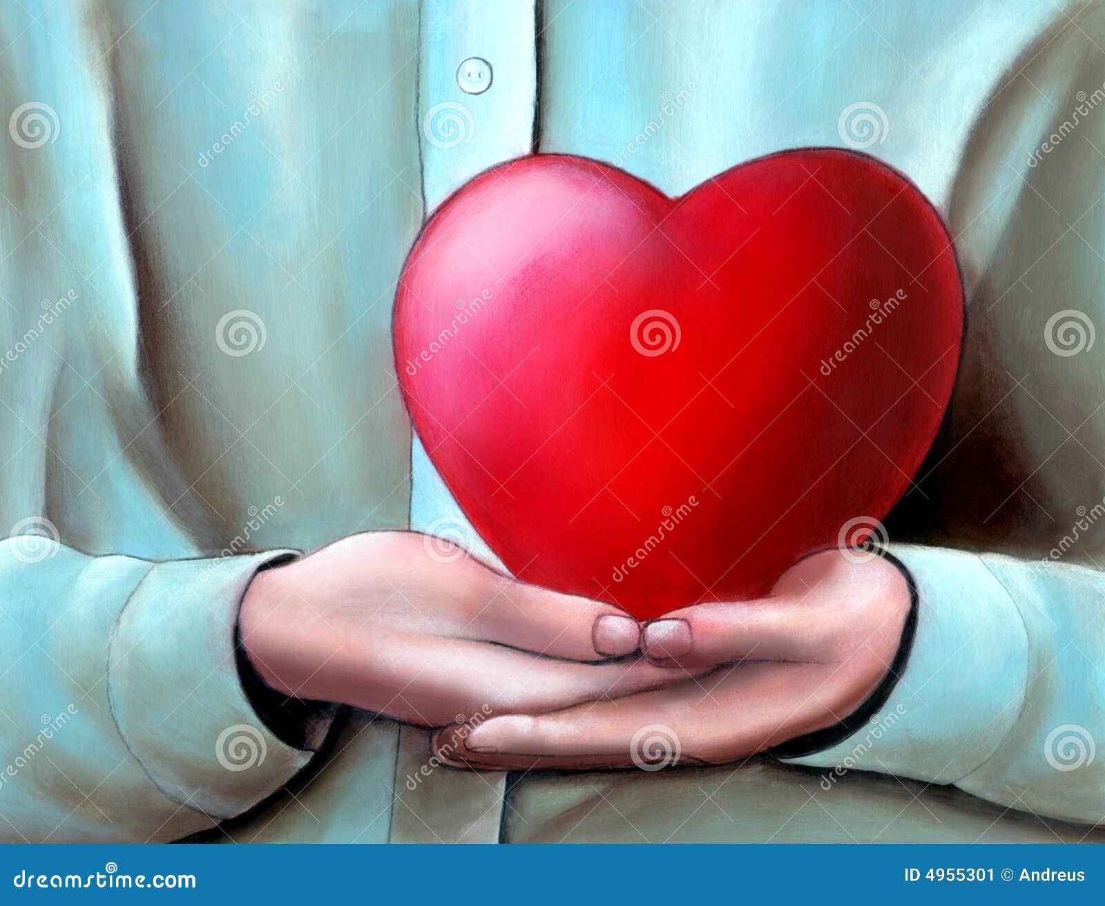 Groot hart stock illustratie. Illustration of open, illustratie - 4955301