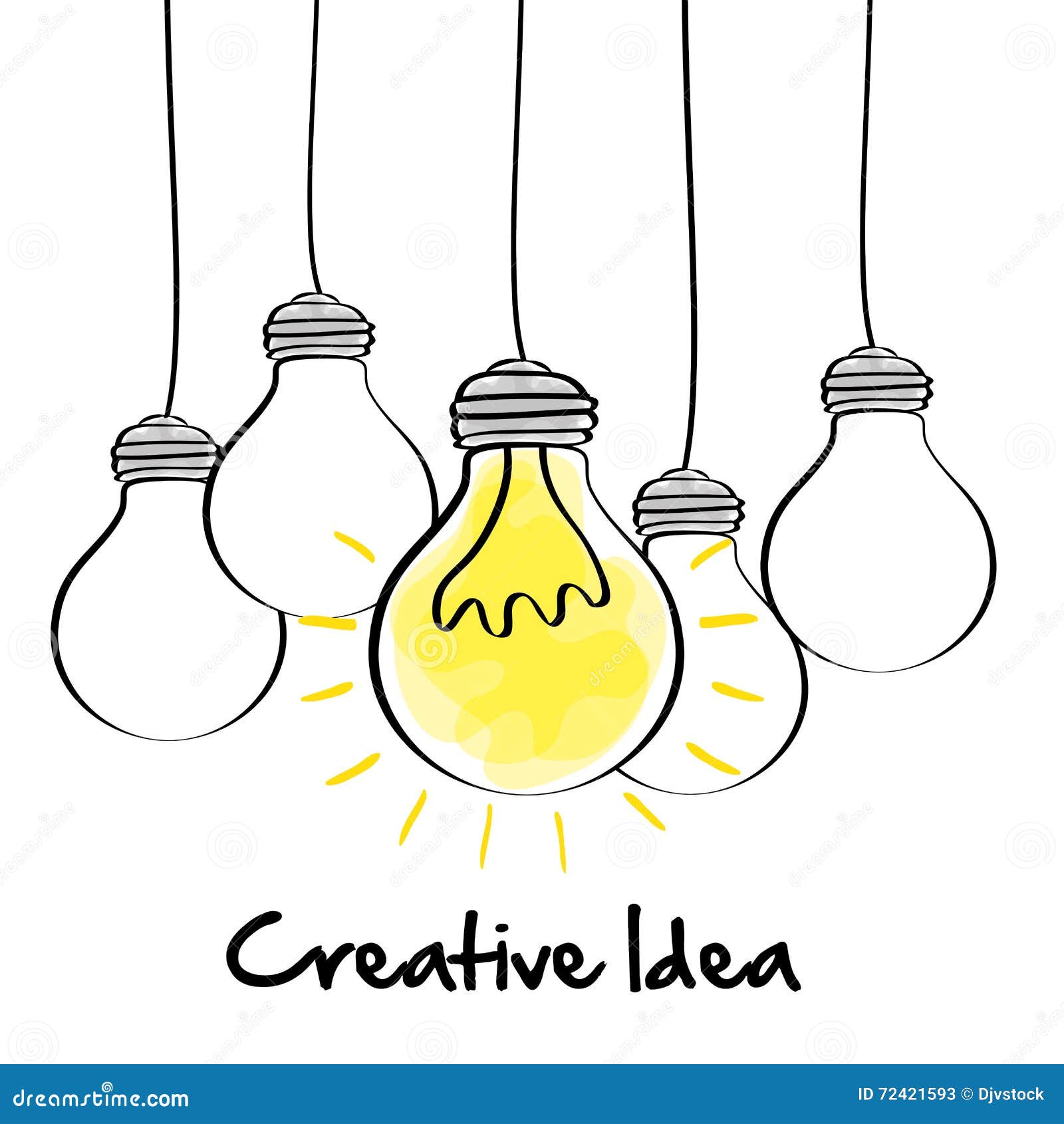 Groot Ideeontwerp Creatief Pictogram Trek Illustratie, Vector Vector ...