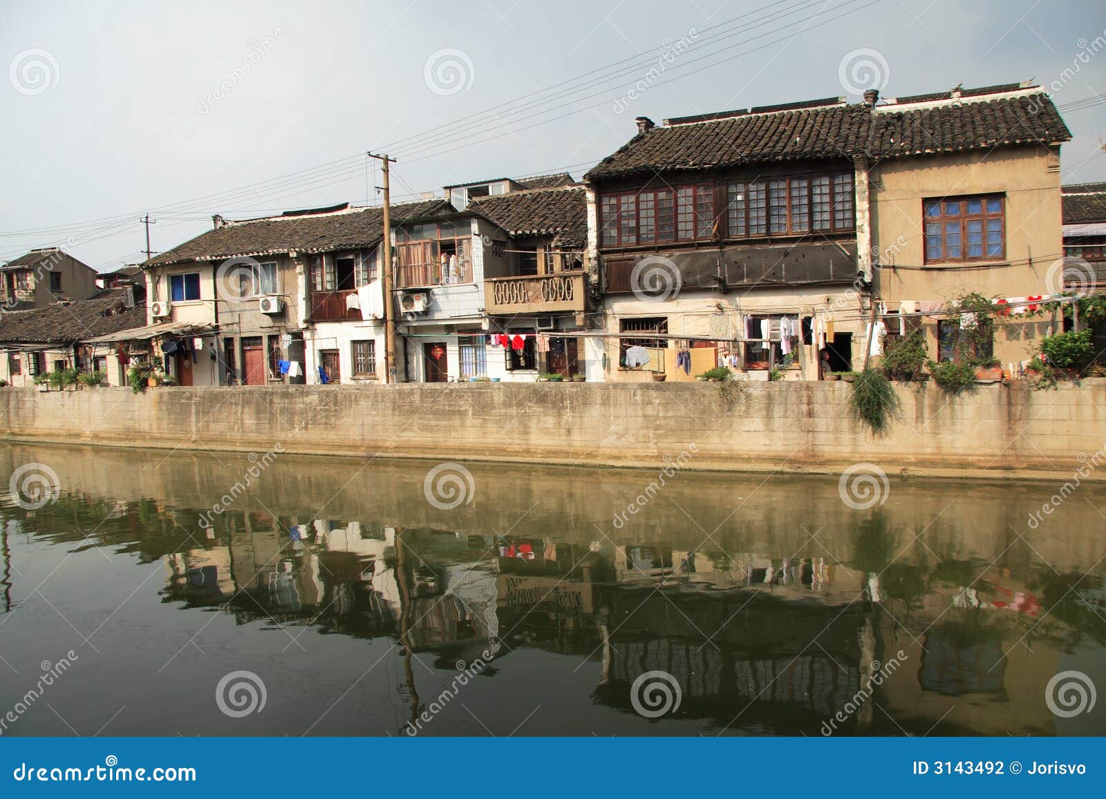 Groot Kanaal in China stock foto. Image of typisch, steden - 3143492