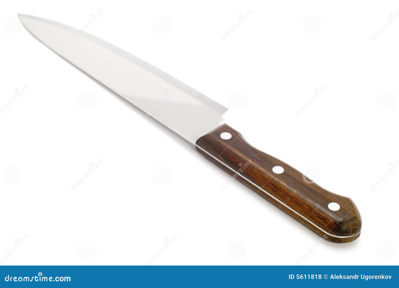 Groot keukenmes stock foto. Image of gevaar, karbonade - 5611818
