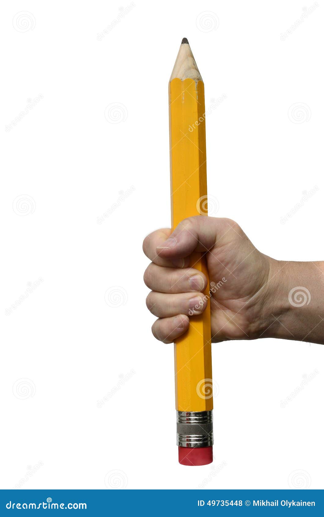 Groot Potlood Ter Beschikking Stock Foto - Image of beeldverhaal ...