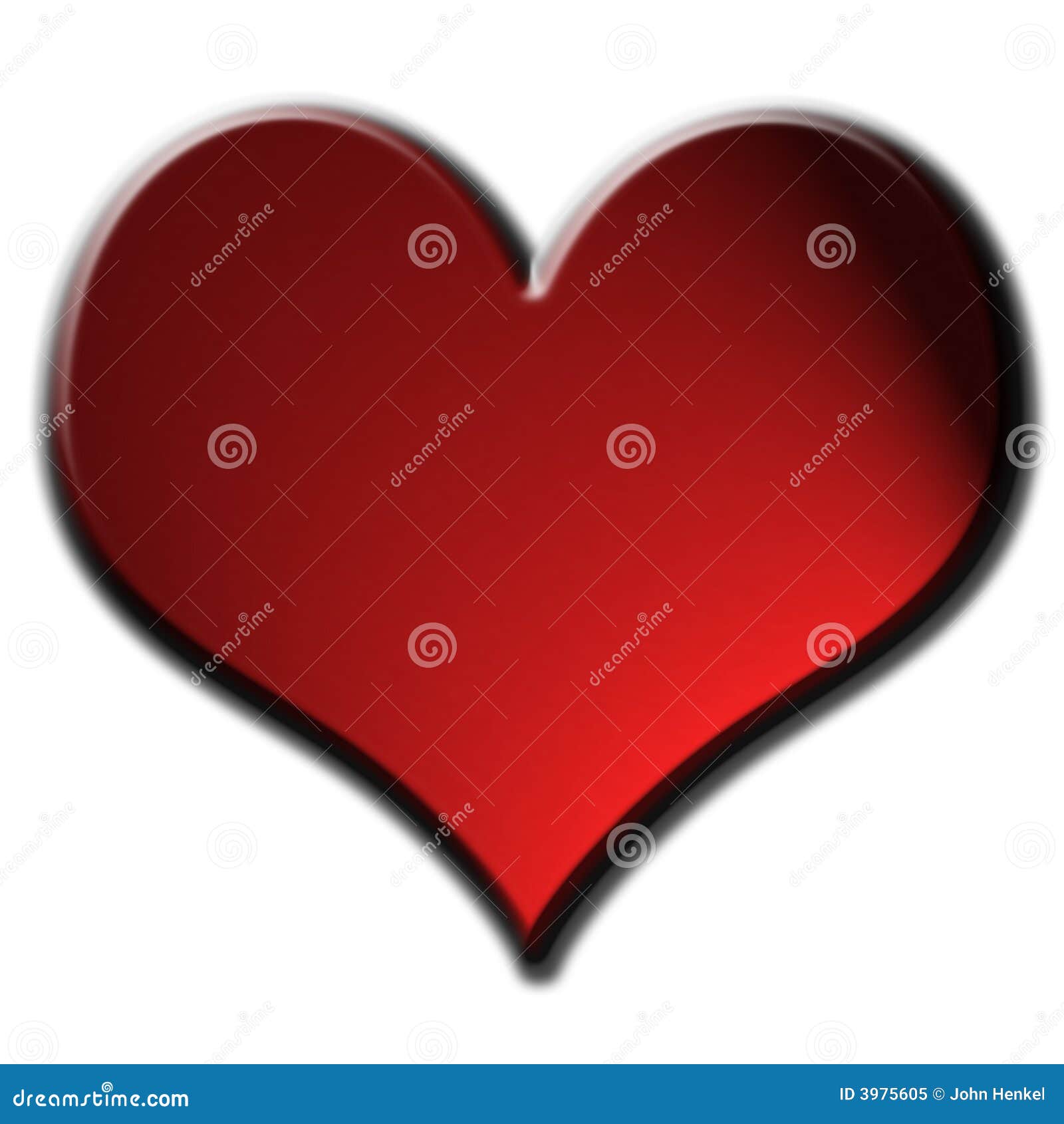 Groot Rood Hart stock illustratie. Illustration of rood - 3975605