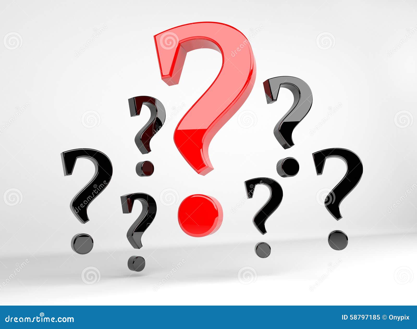 Groot rood vraagteken stock illustratie. Illustration of informatie ...