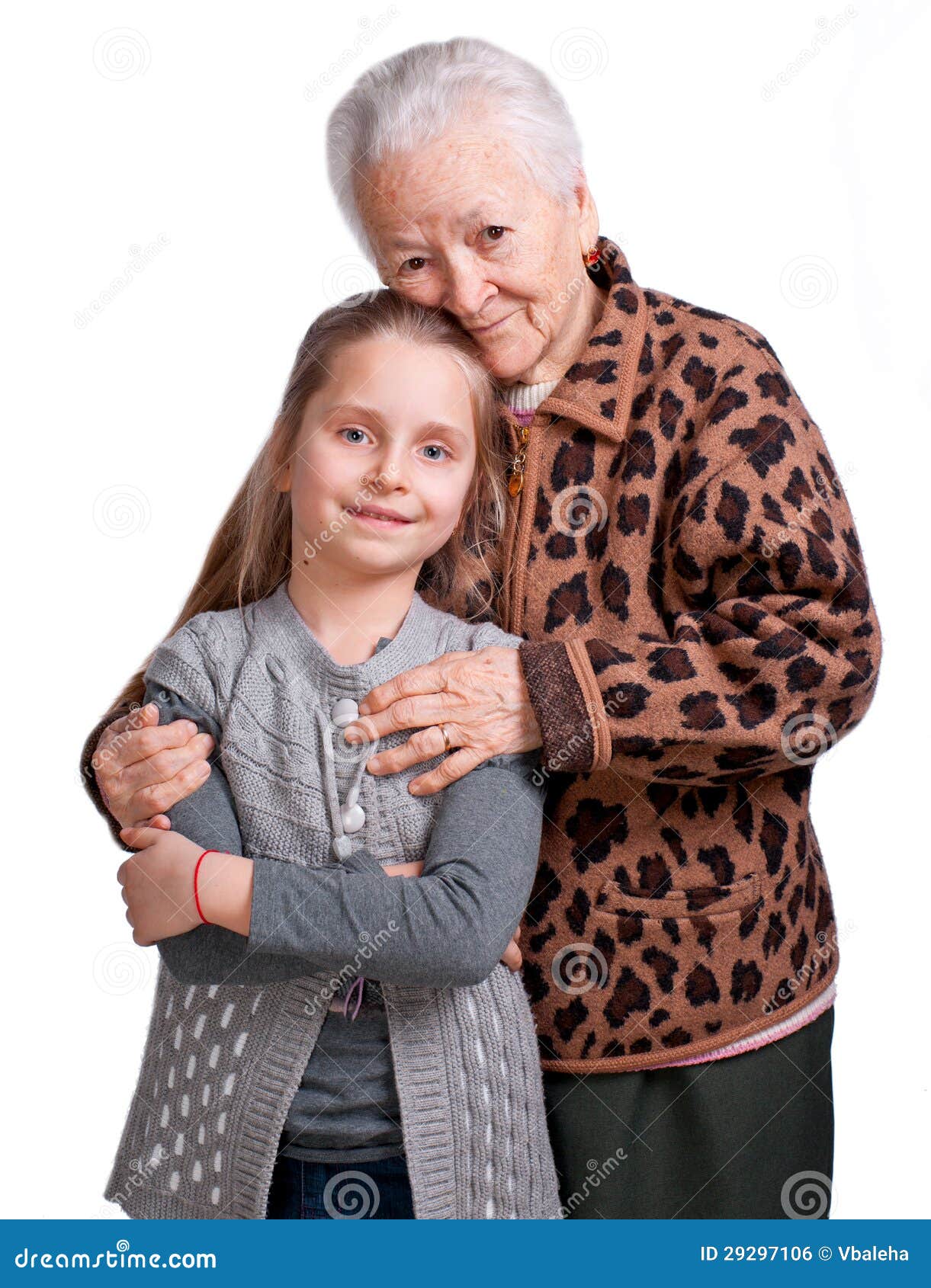 Grootmoeder Die Haar Kleindochter Koesteren Stock Foto - Image of ...