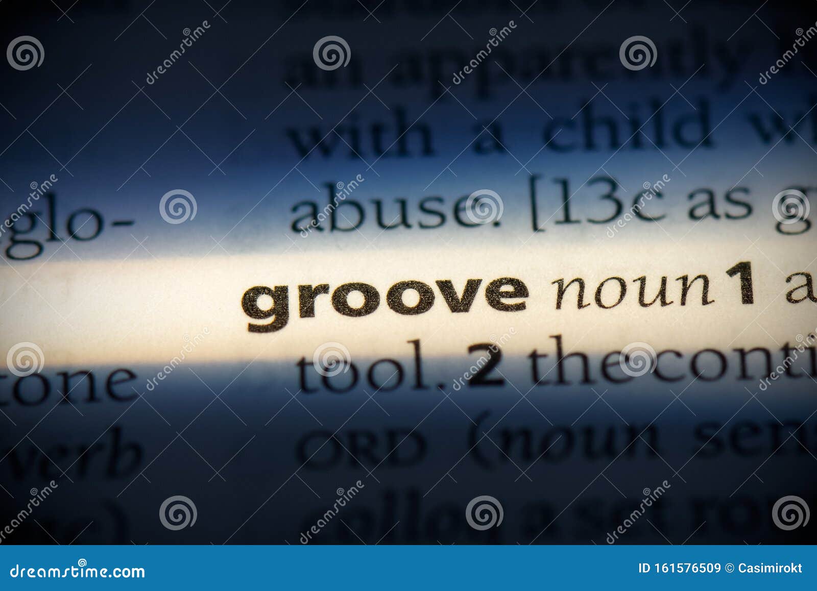 Groove Stock Image Image Of Groove Focus Linguistic 161576509