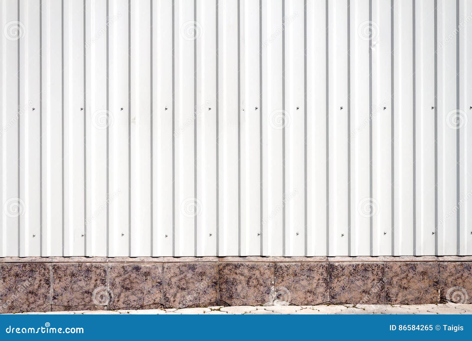 Grooved metal wall stock image. Image of aluminum, abstract - 86584265