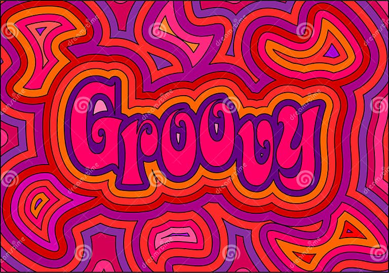 Groovy stock vector. Illustration of pattern, multicolored - 11970938