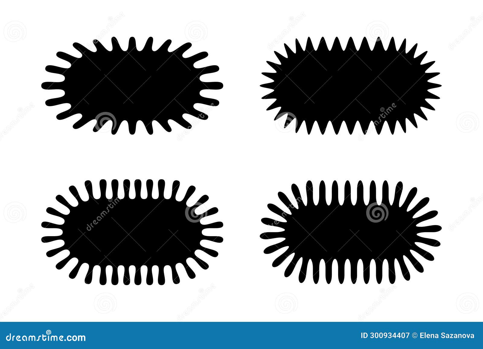 A Groovy Frame With A Wavy Edge And A Simple Y2k Border Cartoon Vector ...