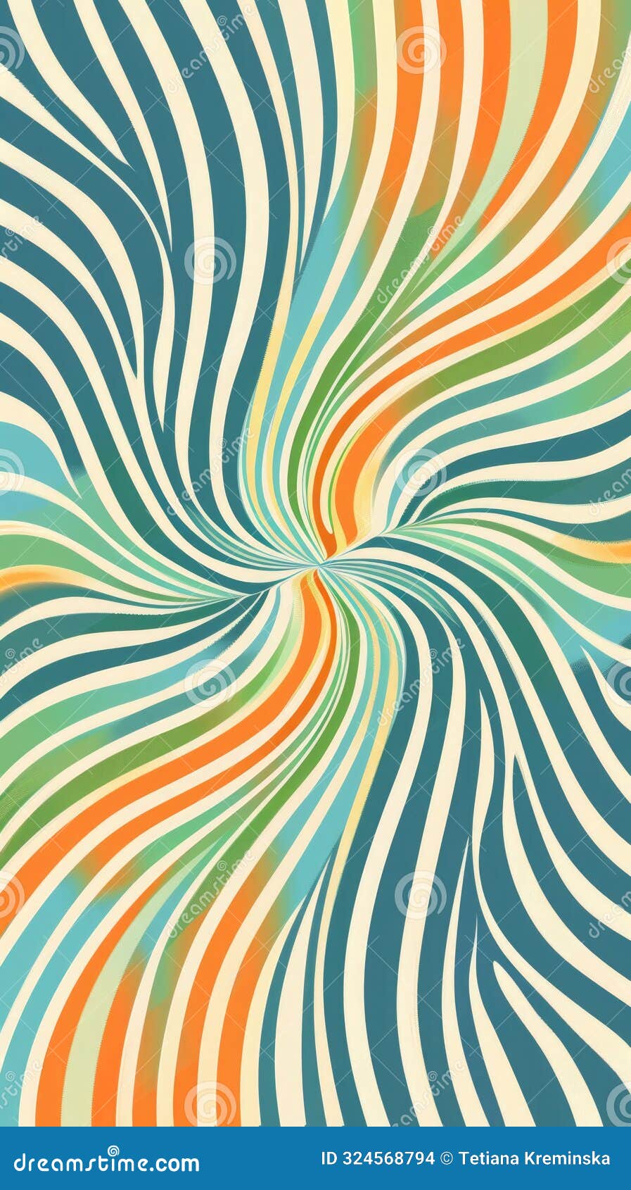Groovy Hippie 70s Backgrounds with Waves and Swirl Patterns Stock Photo ...