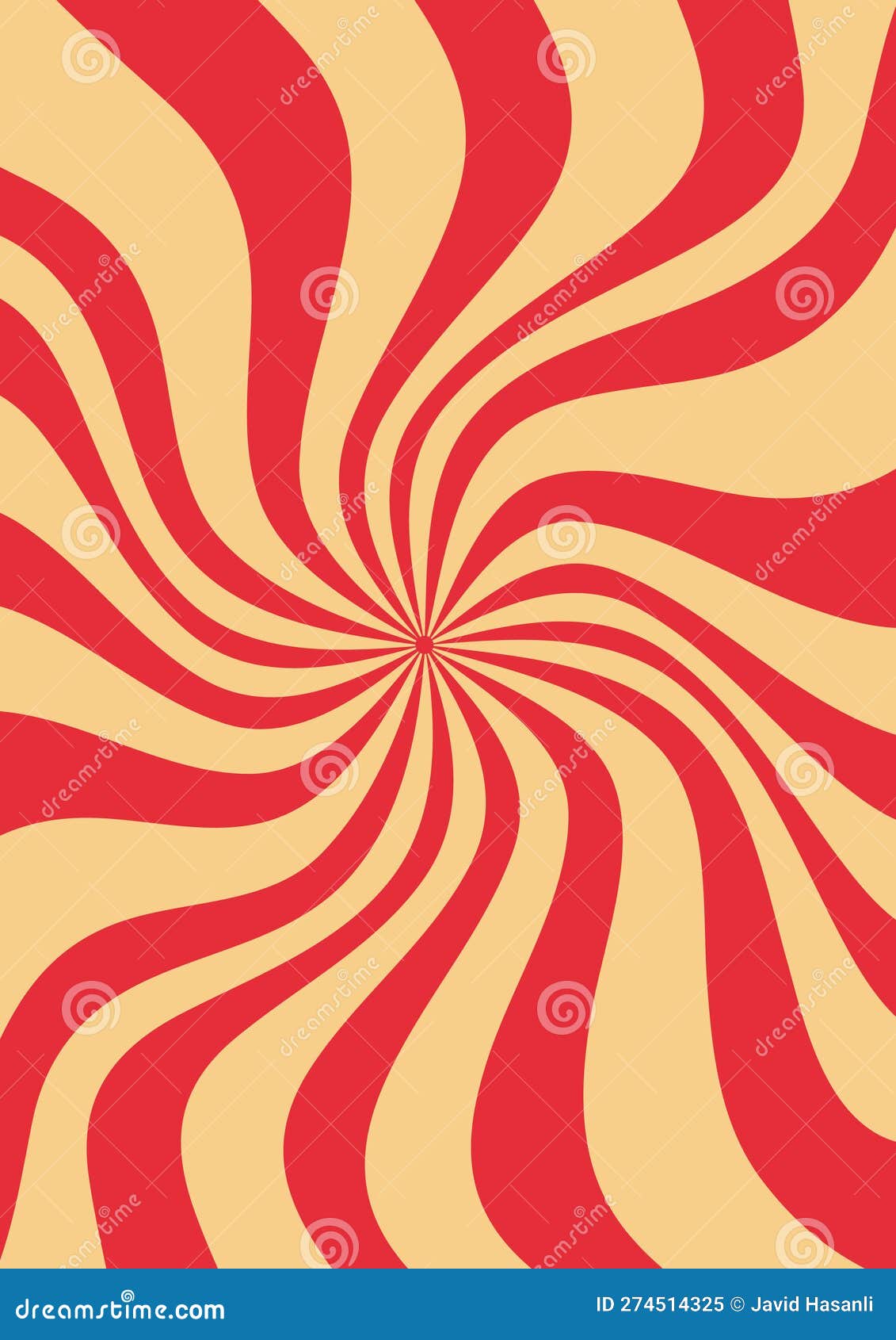 Groovy Hippie 70s Backgrounds Waves Swirl Twirl Pattern Stock Vector