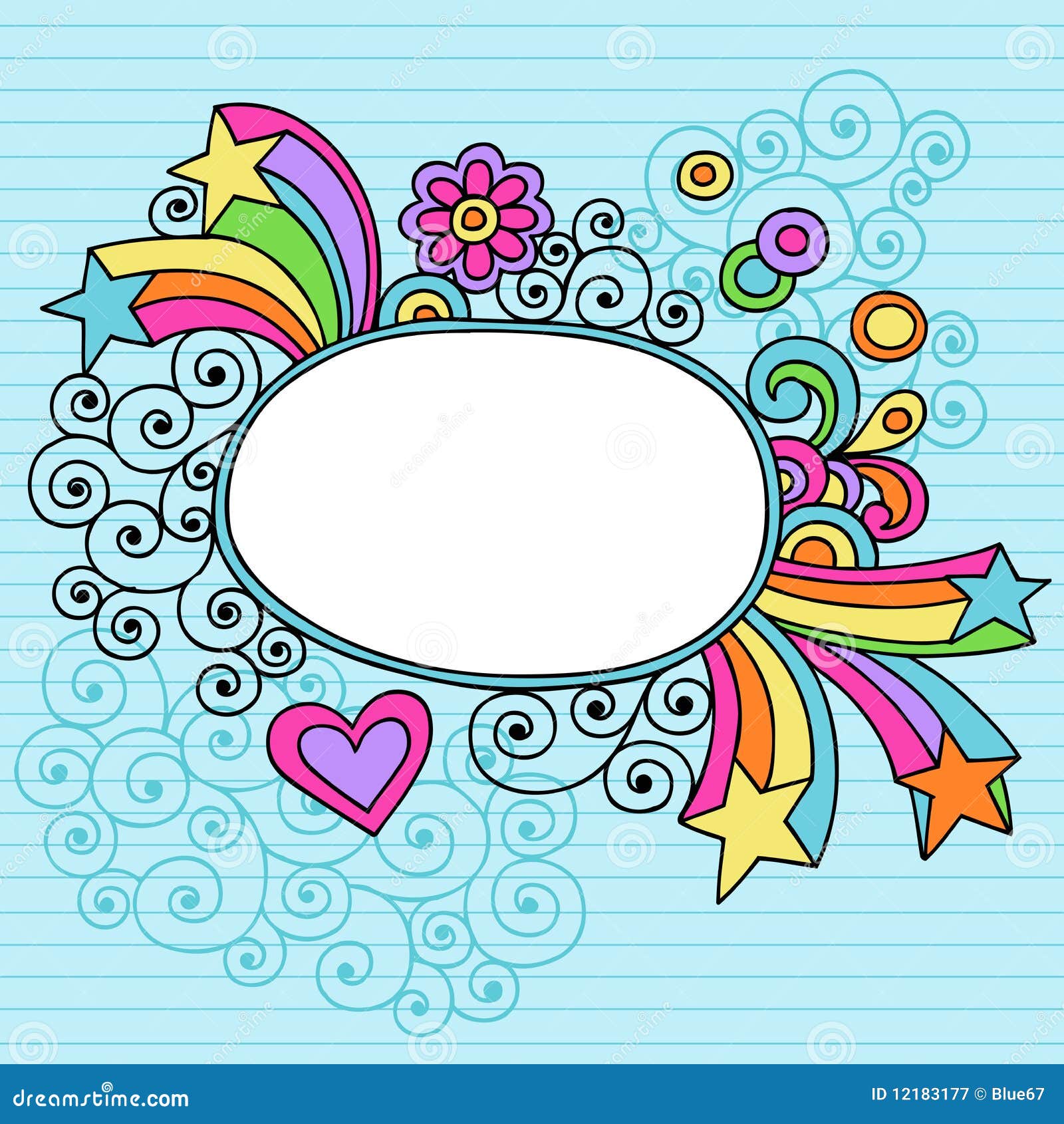 Frame For Notebook With Dinosaurs Cartoon Vector | CartoonDealer.com ...