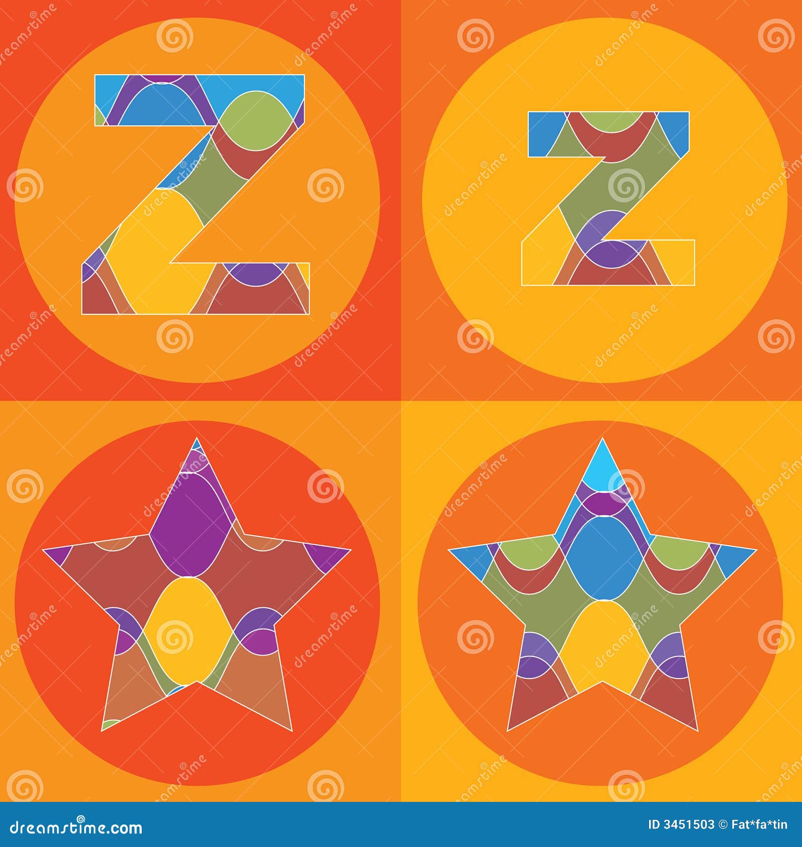 Groovy Lines ALPHABETS Quads Stock Vector - Illustration of icon, retro ...