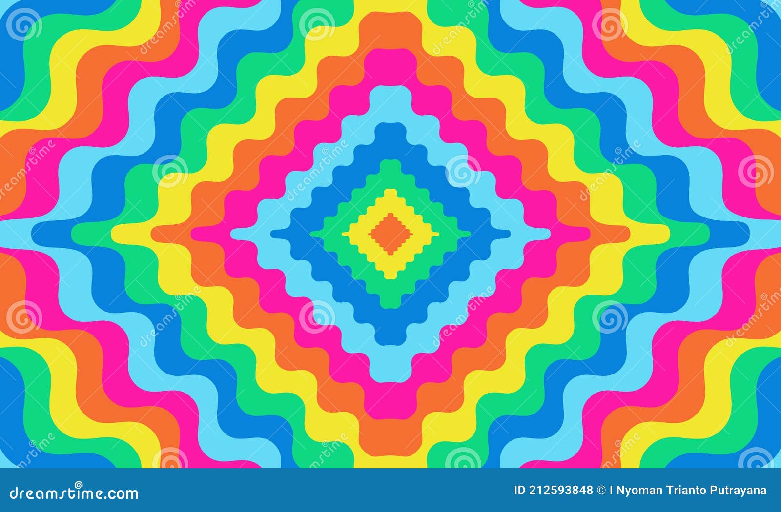 Groovy Psychedelic Background. Stock Vector - Illustration of color ...