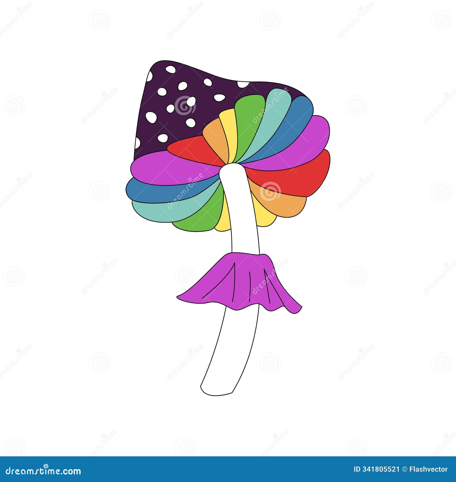 Rainbow Rays Fantasy Curve Colorful With Abstract Background Texture ...