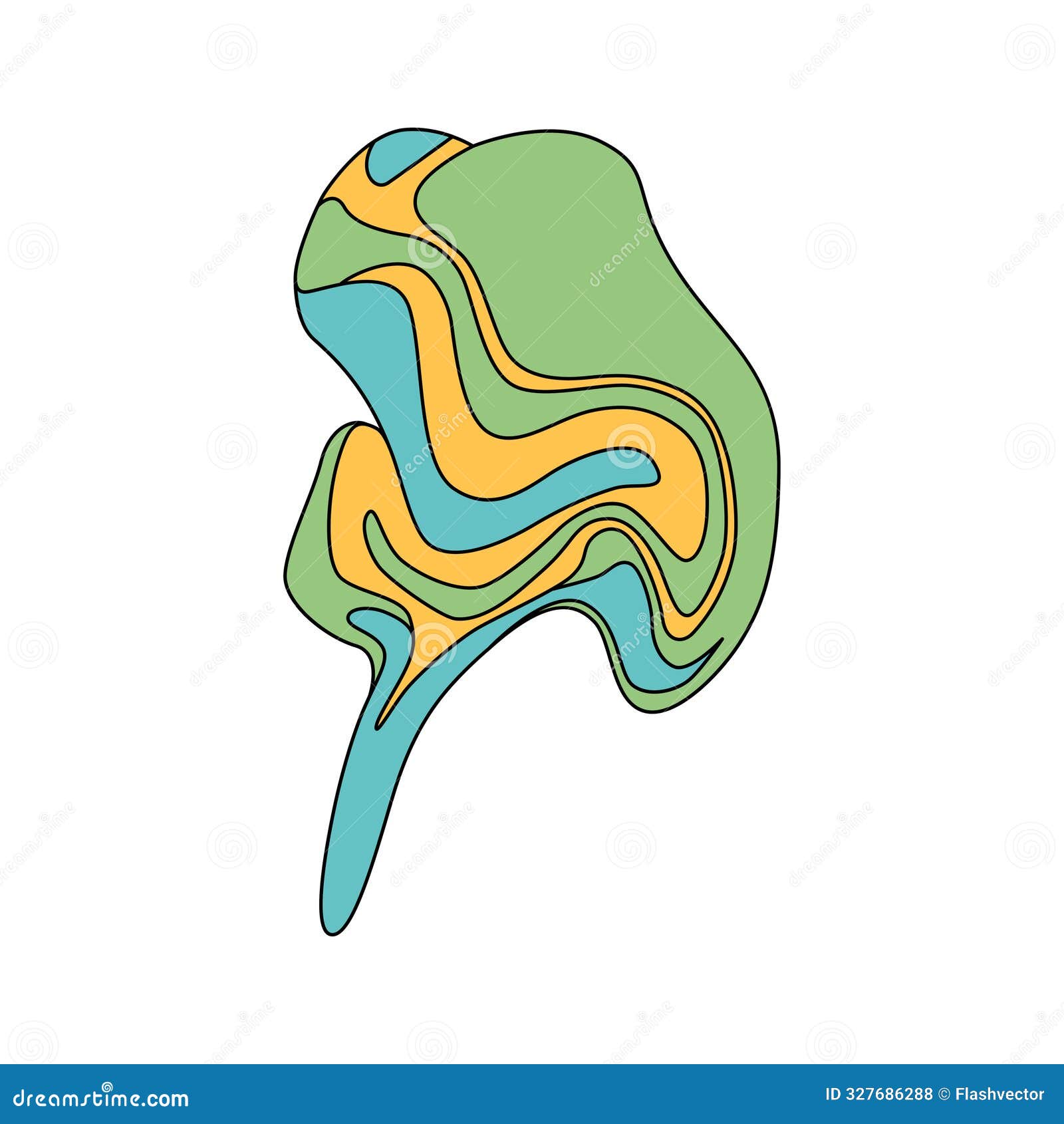 Groovy Psychedelic Doodles Vector | CartoonDealer.com #10878957