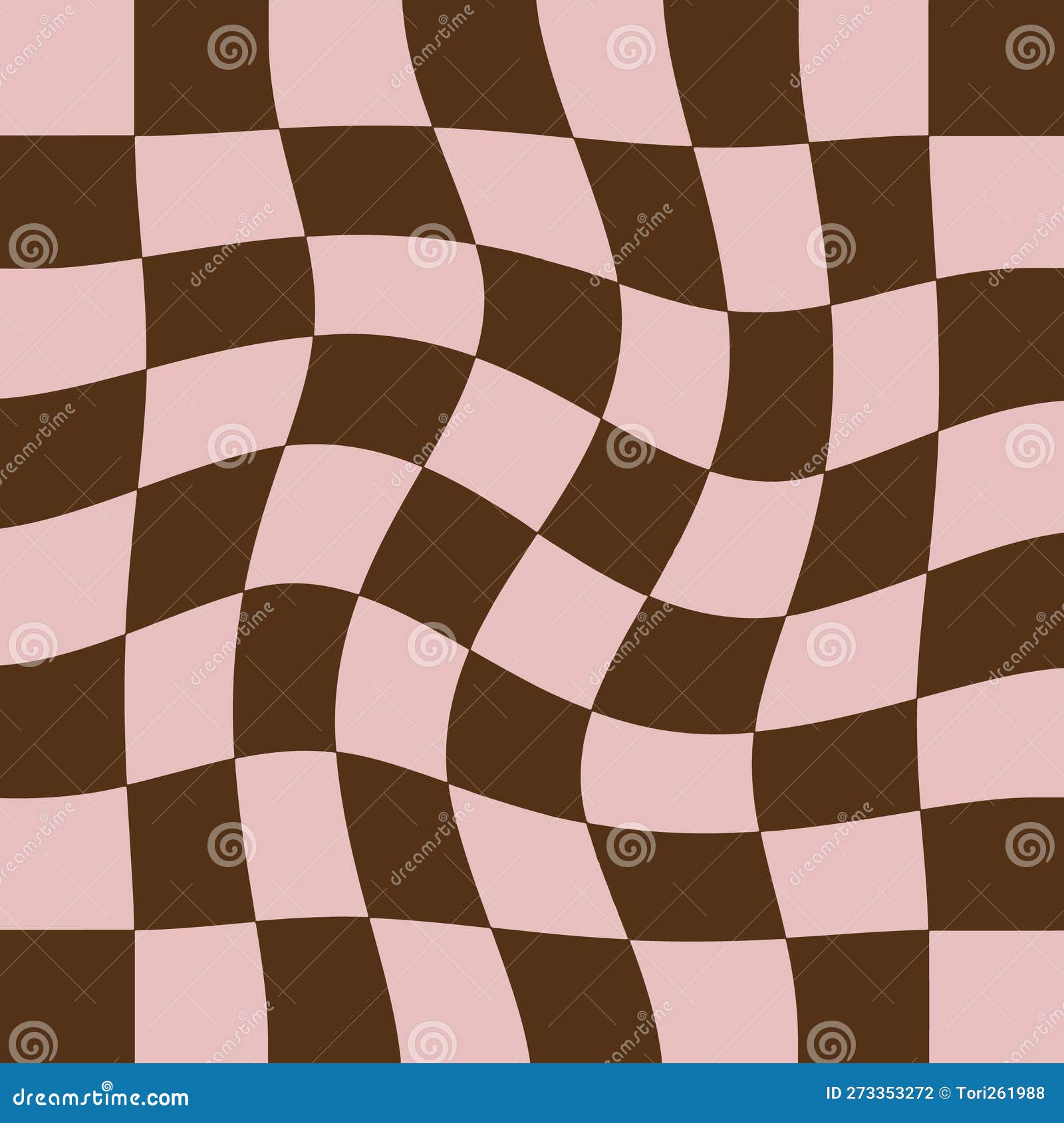 Groovy and Retro Boho Cute Checkerboard Pattern Stock Vector ...