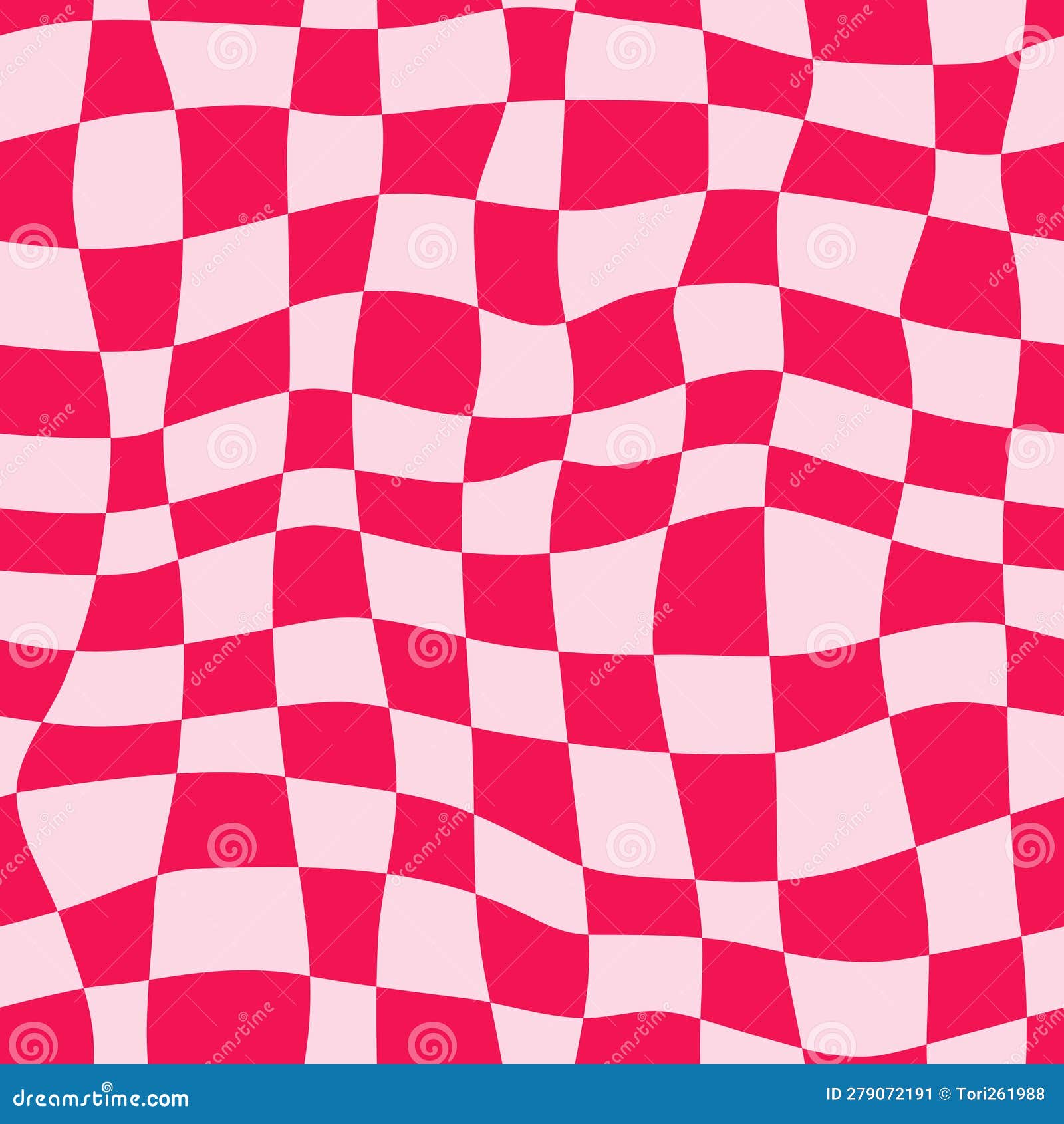 Groovy and Retro Boho Cute Checkerboard Pattern Stock Vector ...