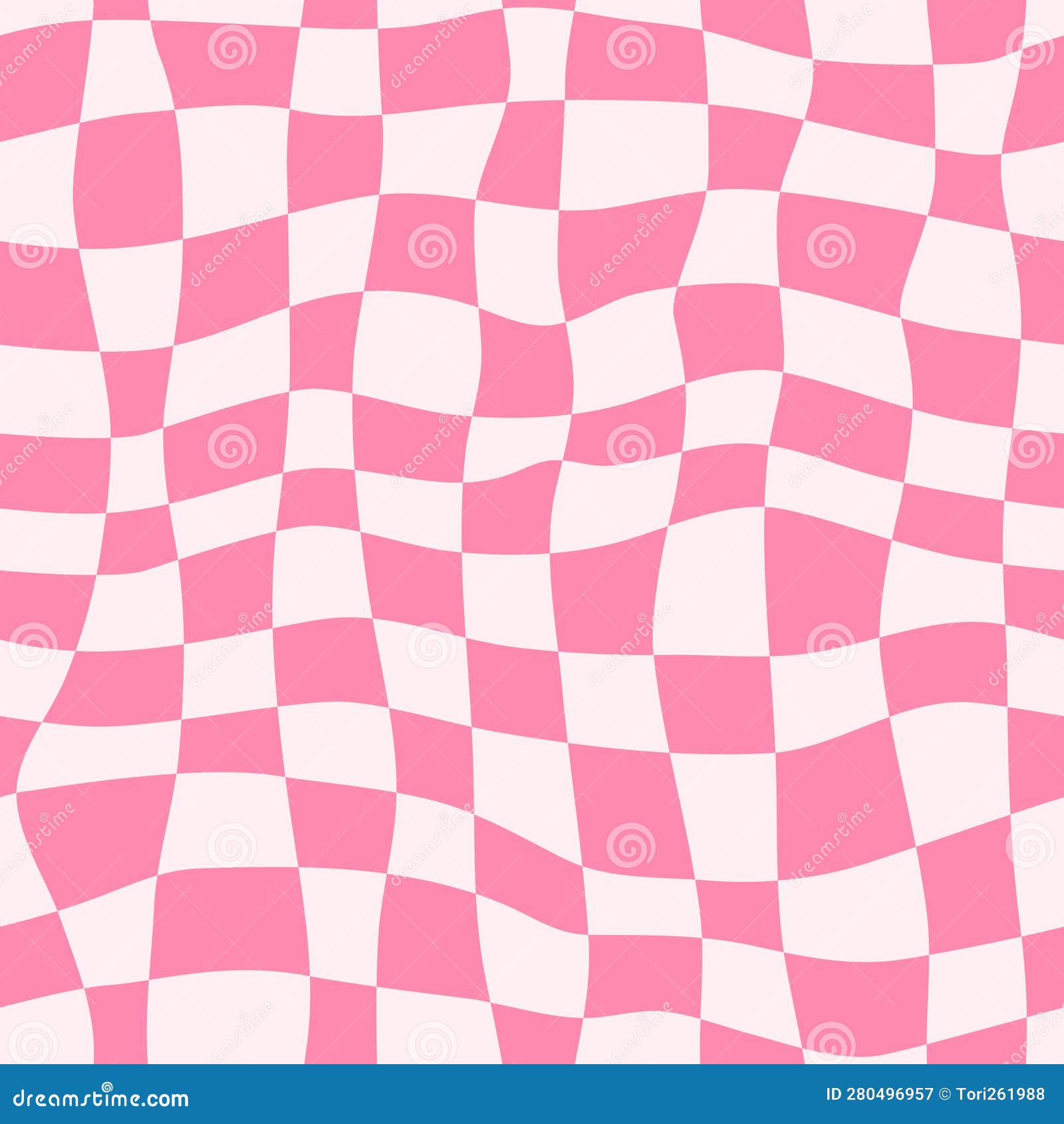 Groovy and Retro Boho Cute Checkerboard Pattern Stock Vector ...