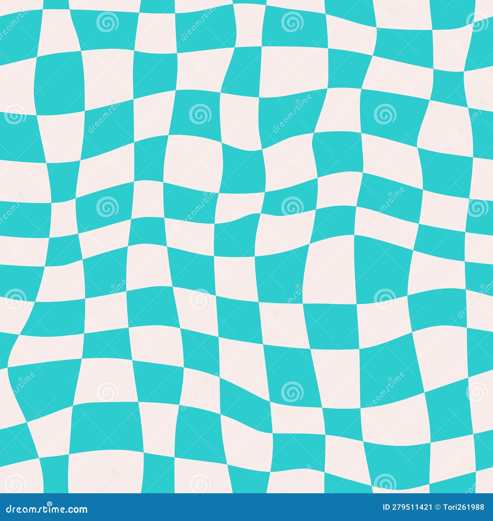 Groovy and Retro Boho Cute Checkerboard Pattern Stock Vector ...
