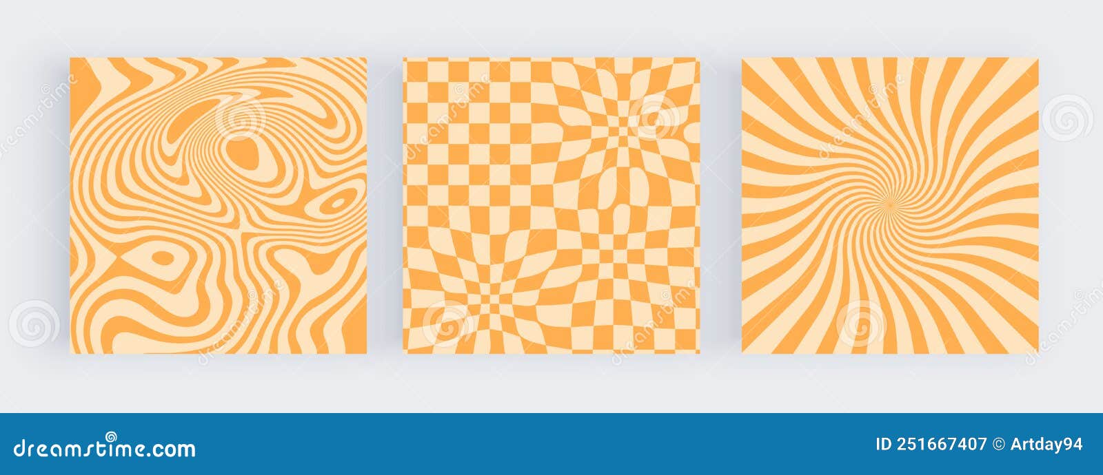 Groovy Retro Design For Social Media Backgrounds Royalty-Free Stock ...