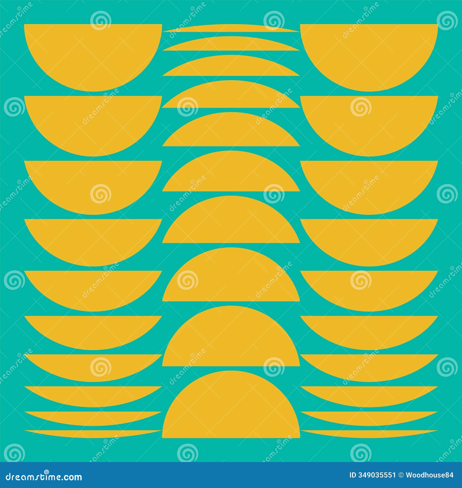 Square Aesthetic Optical Geometry Pattern Cartoon Vector ...